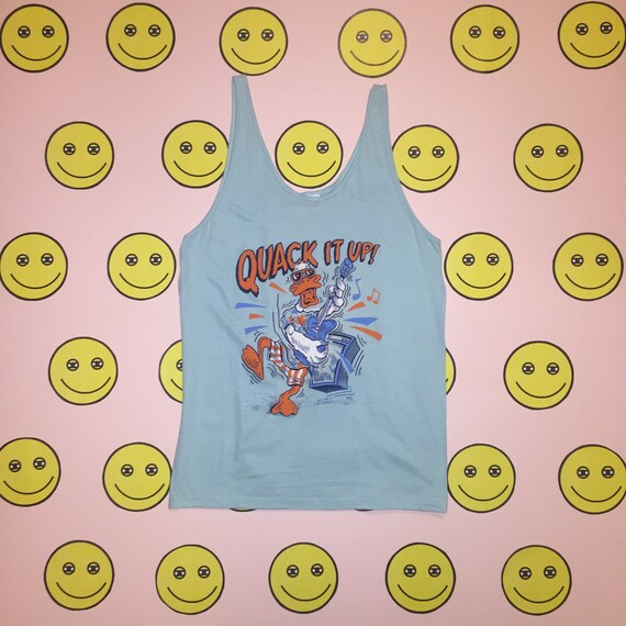 New Vintage 1988 QUACK IT UP! Duck Tank clothing men’s - Gem