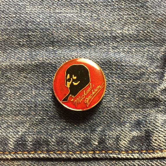 New MICHAEL JACKSON Vintage Enamel Pin Button Badge Lapel | Etsy
