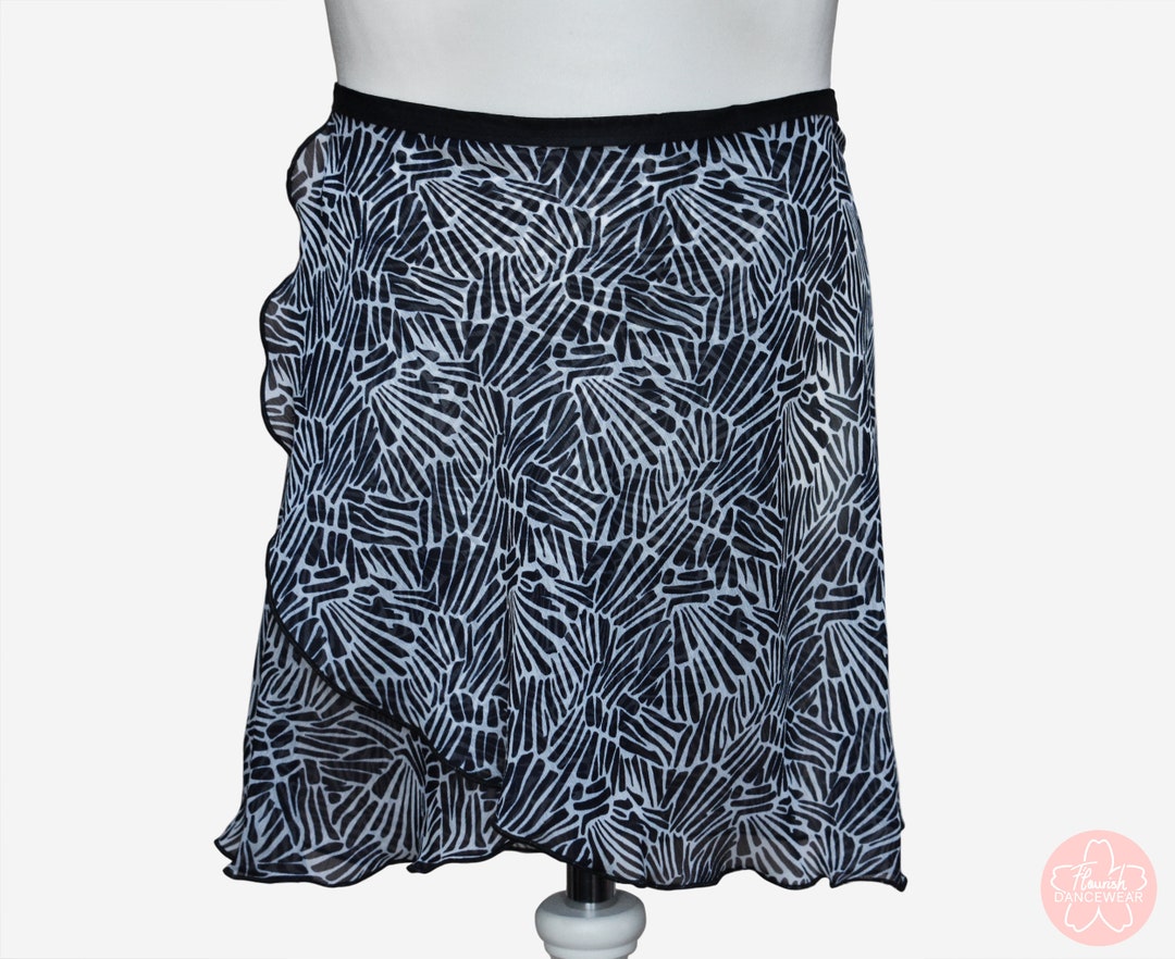 Ginny Ballet Wrap Skirt Ballet Skirt Dance Skirt Geometric Ballet Skirt ...
