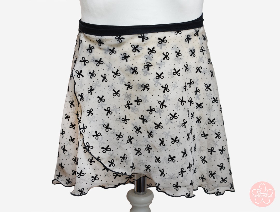 Clara - Ballet Wrap Skirt - Ballet Skirt - Dance Skirt - Coquette Bow ...