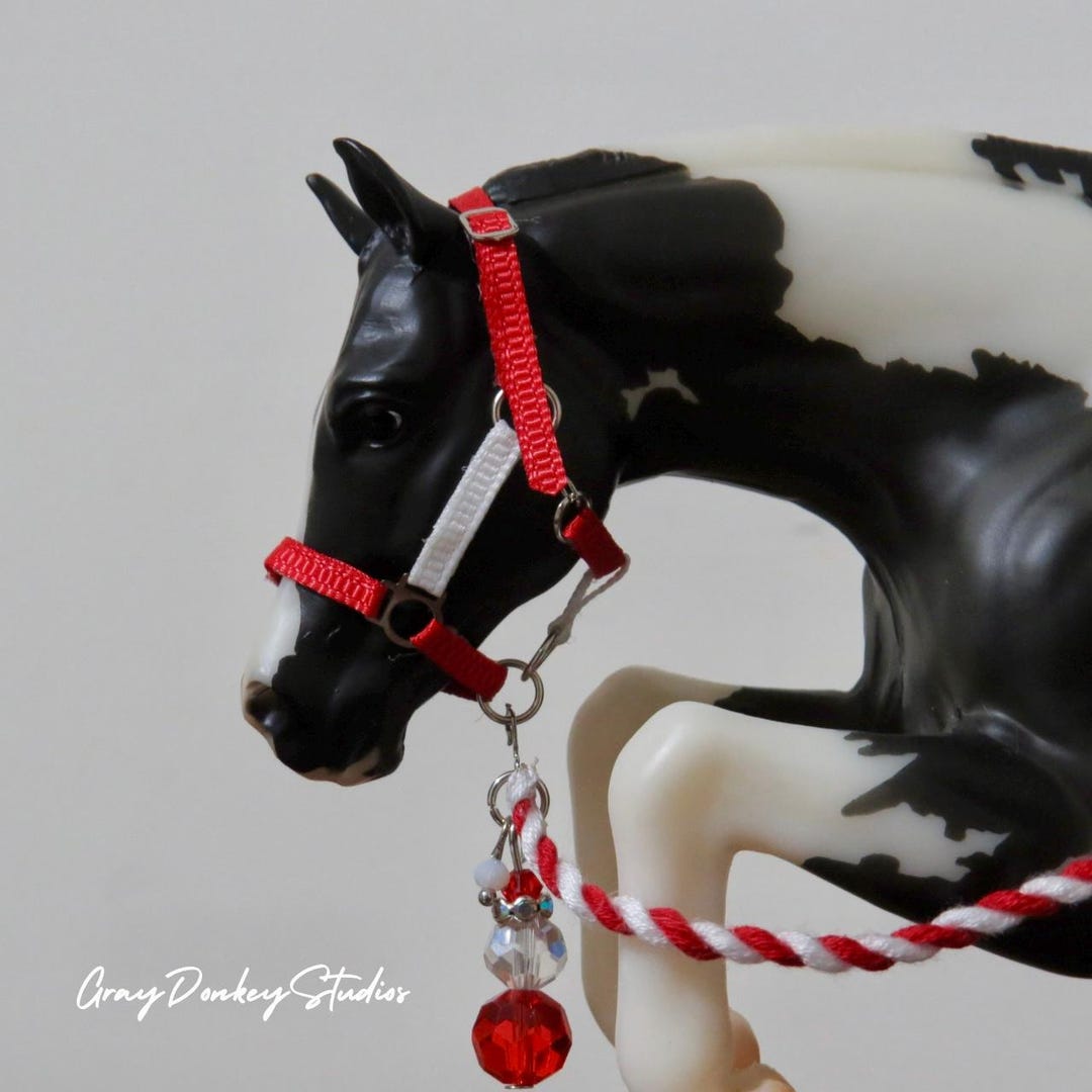 St. Nick Traditional Model Horse Halter and Lead Rope Set Fist 1/9 ...