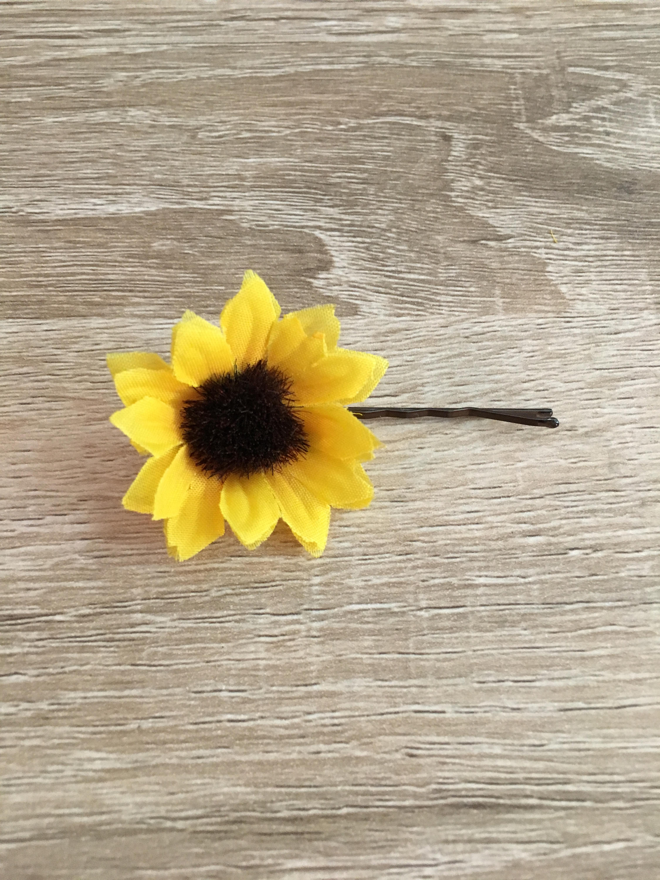 Mini Sunflower Hair Pin Sunflower Hair Clip Flower Hair Pin | Etsy