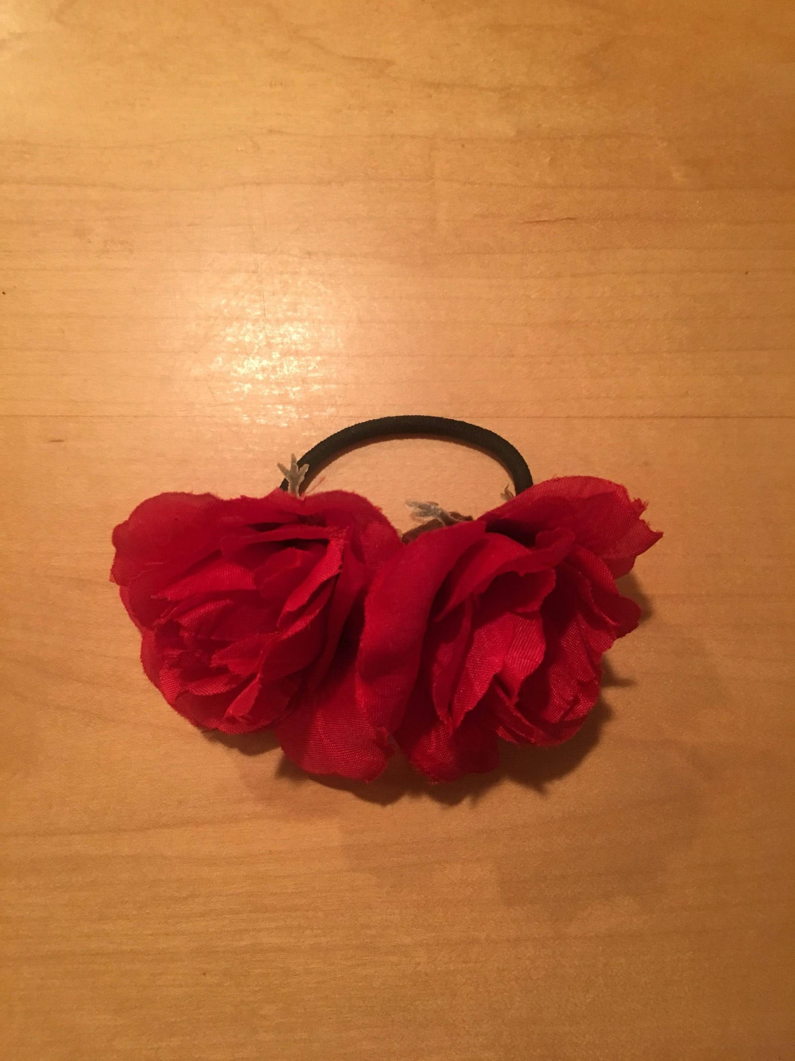 Red Rose Bun Wrap Flower Hair Tie Bun Wrap Bun Crown Bun | Etsy