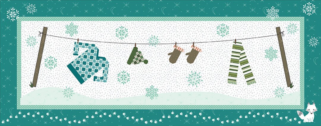 Winter Clothesline Bench Pillow Pattern by Jennifer Long of Sew Bee ...