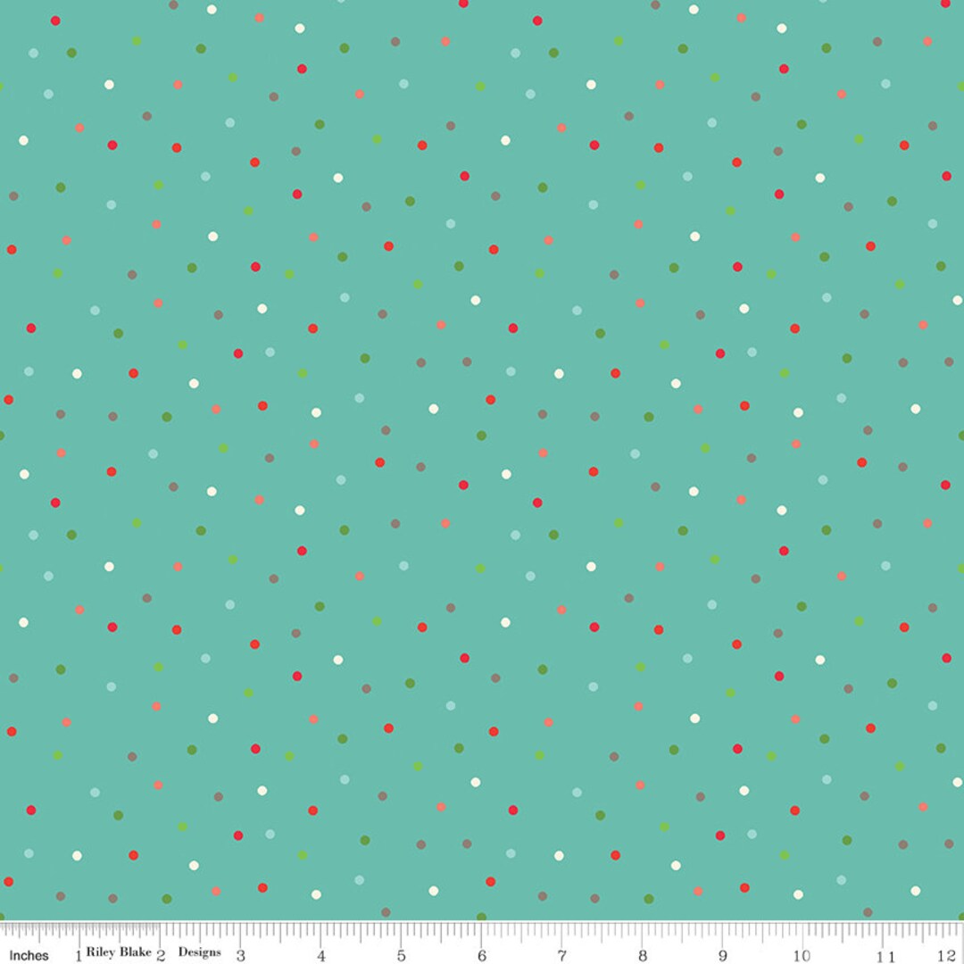 Winter Wonder Dots Aqua | Half-yard | C12068-AQUA - Etsy