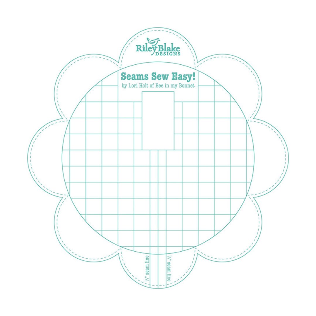 Sea Glass Seams Sew Easy™ Seam Guide by Lori Holt for Riley Blake ...