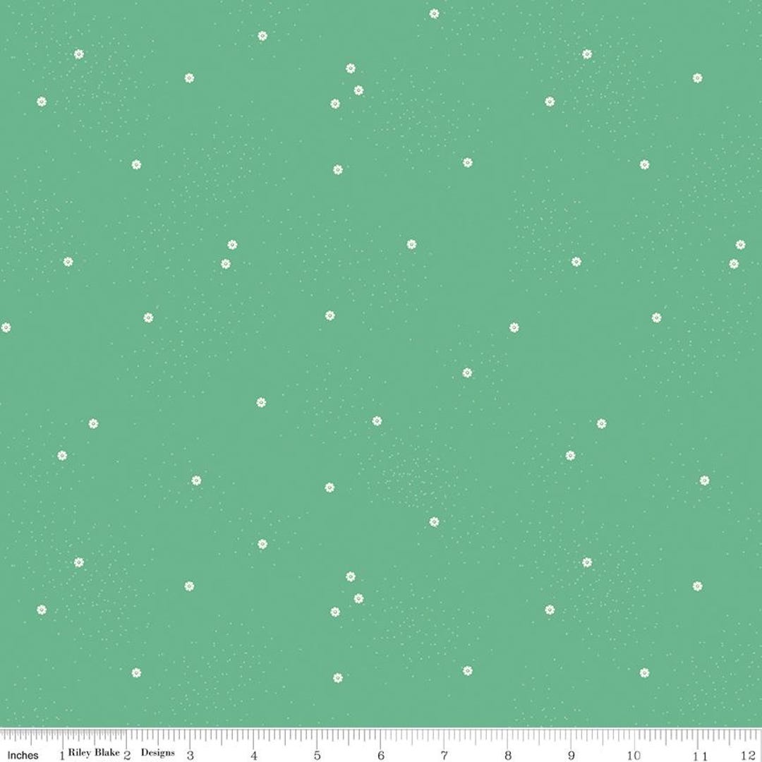 Dainty Daisy Alpine | Riley Blake Designs Basic Fabric by Beverly Mccullough | Half-yard | C665 ...