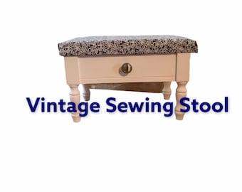 Vintage Sewing Stool | Etsy