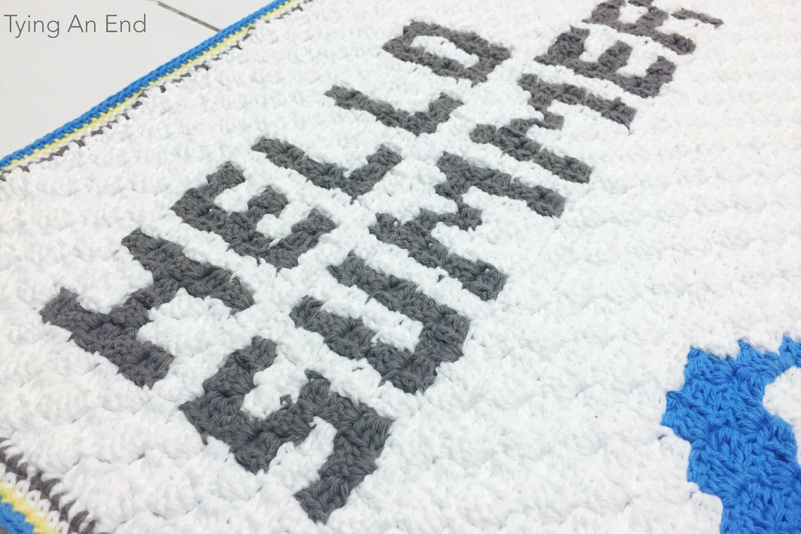 Hello Summer Bath Mat Crochet Pattern // PDF Pattern, Crochet, C2C ...