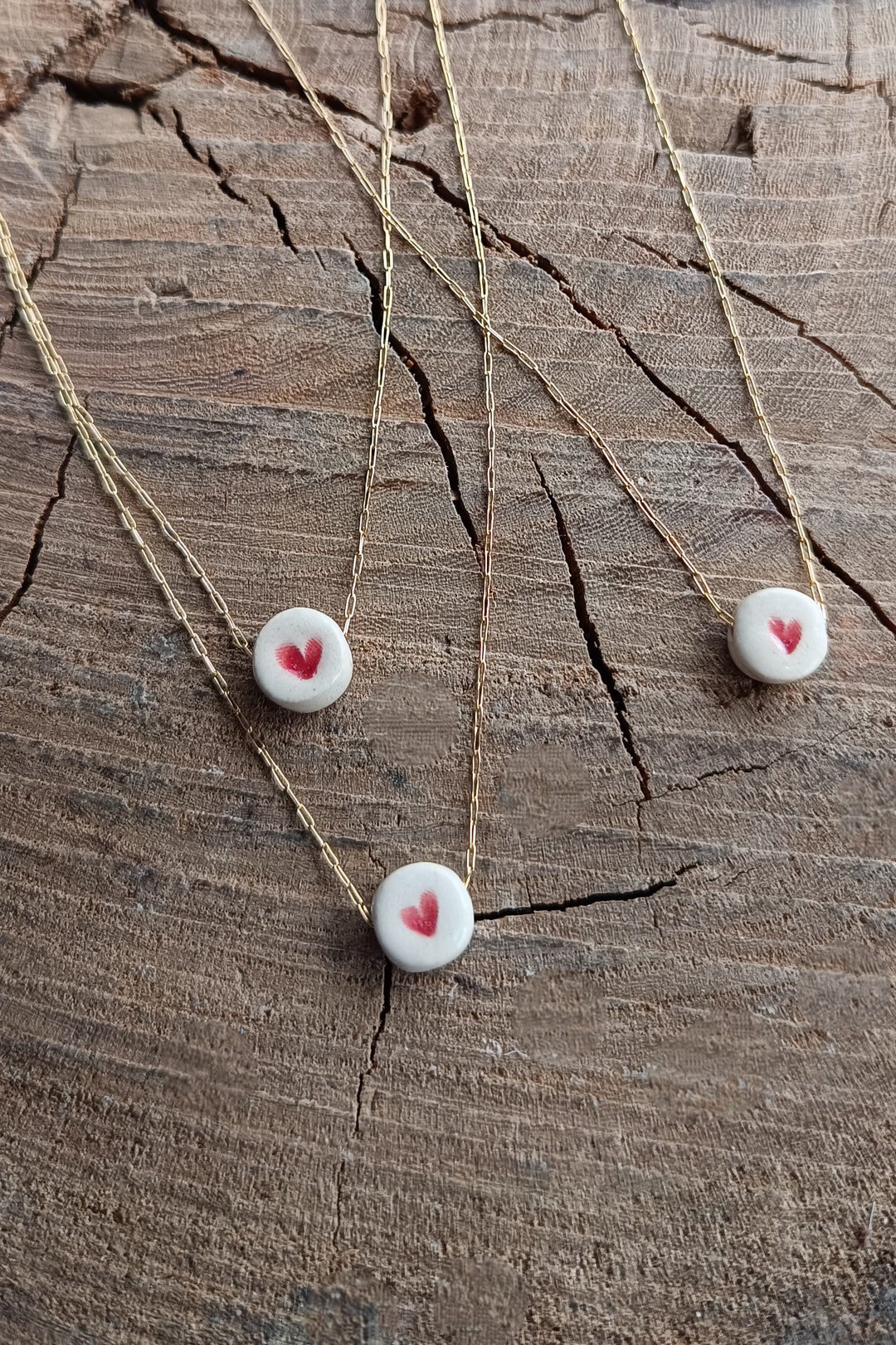 Collier Fine, Chaine Acier Inoxydable Et Petite Perle Coeur En ...