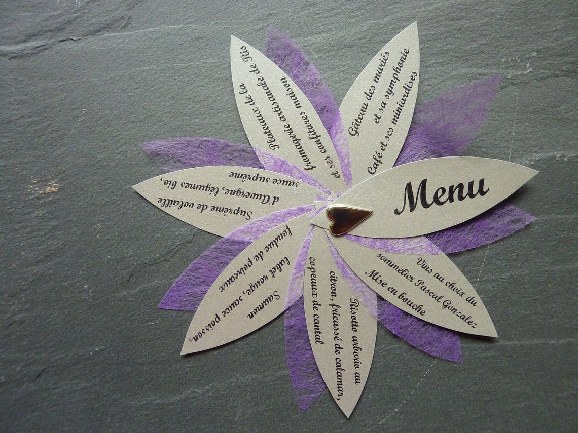 Lot de 150 menus originaux - Etsy France