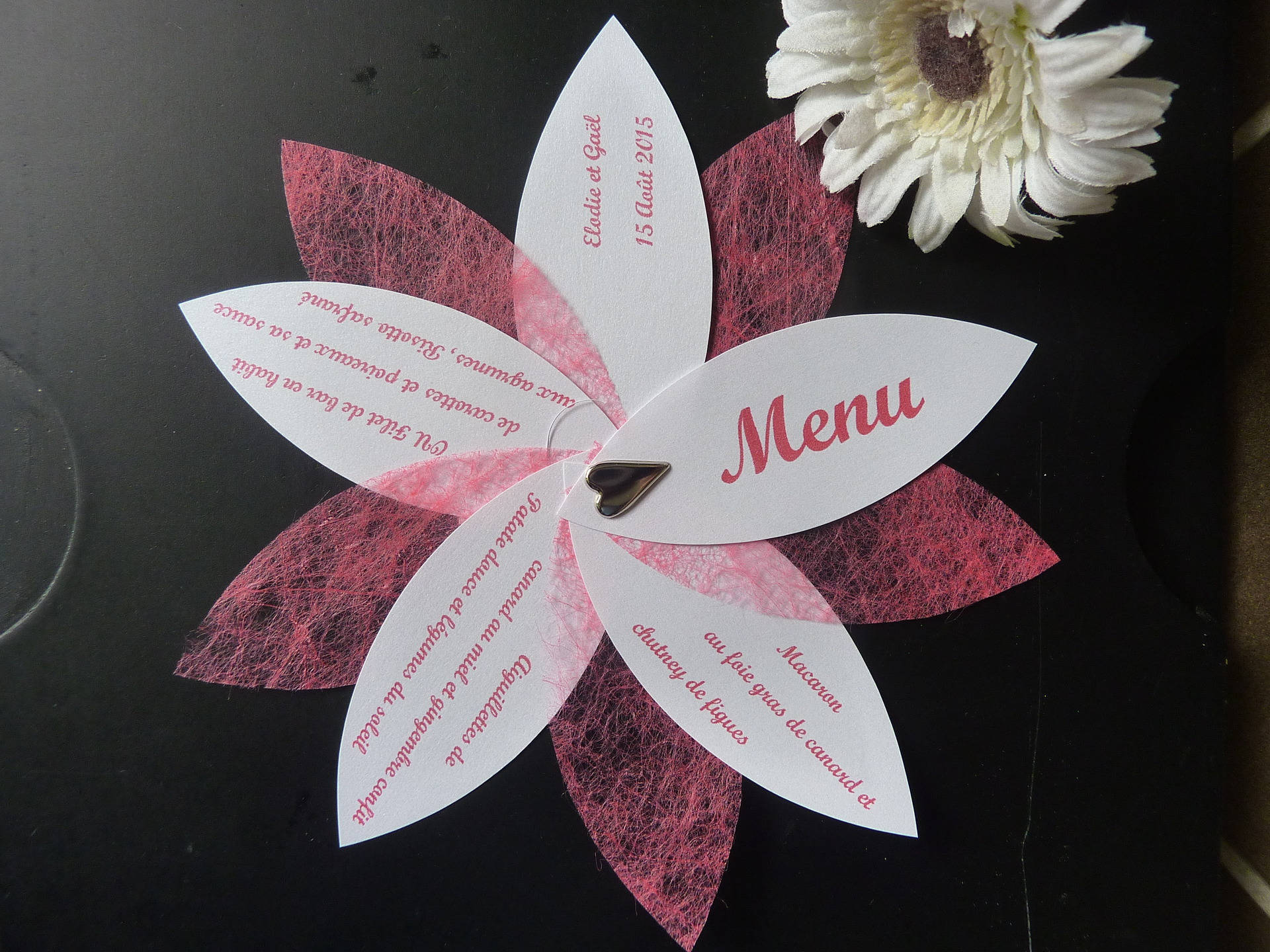 Lot de 50 menus individuels couleur au choix - Etsy France