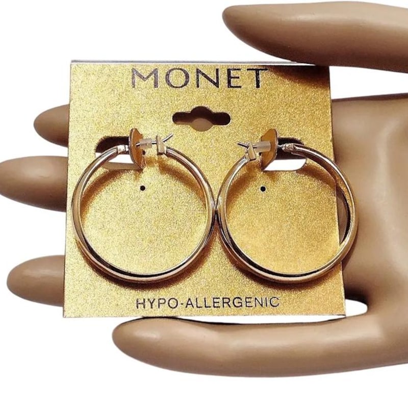 Small Monet Earrings Gold - Etsy