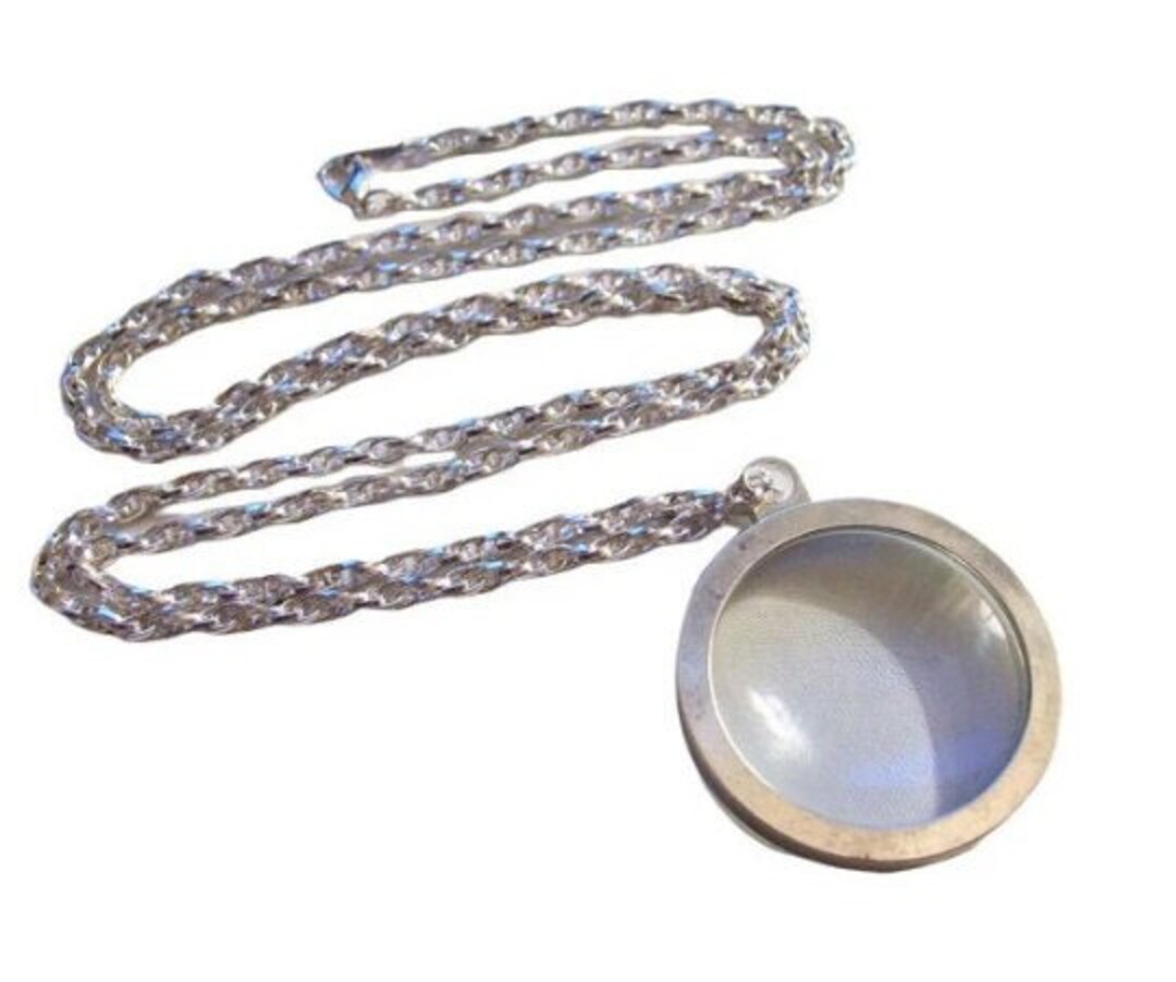 36 Rope Link Chain Magnifying Glass 4.5x Power Pendant - Etsy
