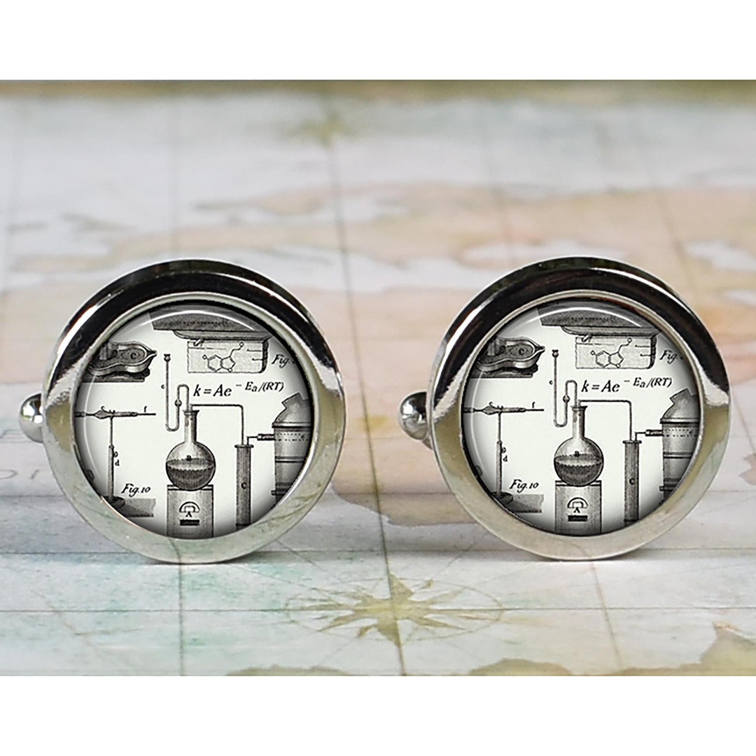 Chemistry Cufflinks, Chemical Engineer Cufflinks, Gift for Chemist or ...