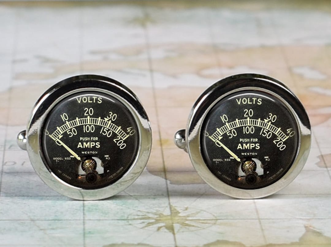 Electrician Cufflinks, Gift for Electrician, Voltmeter Cuff Links ...