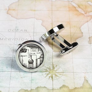 Chemistry Cufflinks, Chemical Engineer Cufflinks, Gift for Chemist or ...