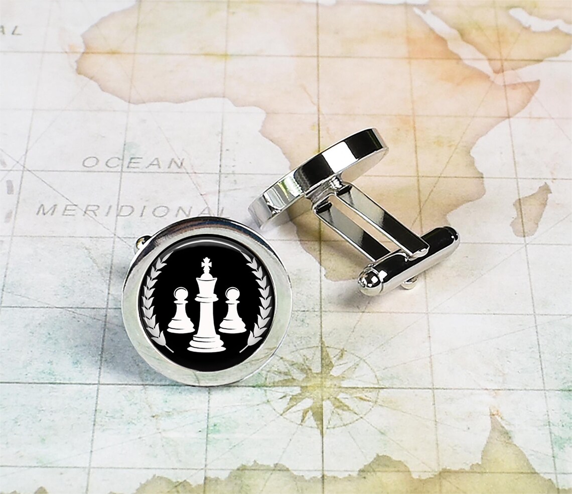 Chess Player Cufflinks, Gift for Chess Player, Chess Master, Chess ...