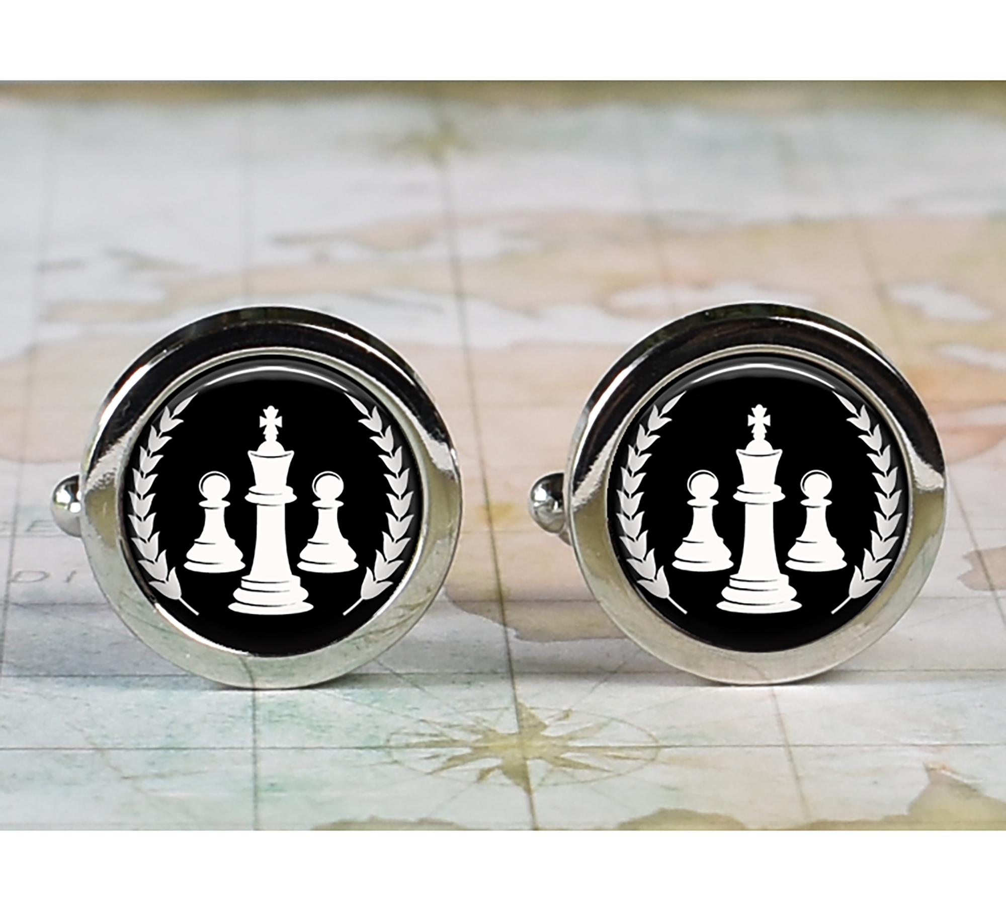 Chess Player Cufflinks, Gift for Chess Player, Chess Master, Chess ...
