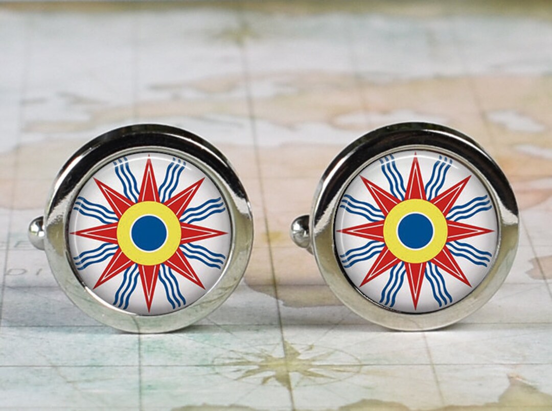Chaldean Flag Cuff Links Flag Of Chaldea Cuff Links Wedding T Anniversary T For Groom Or