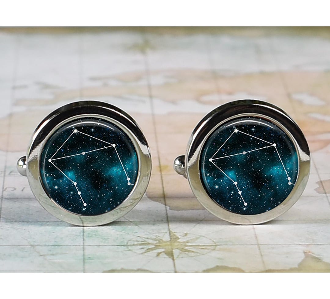 Libra Cuff Links, Zodiac Cufflinks, Wedding, Anniversary or Birthday ...