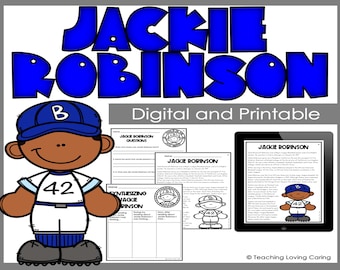 Black History Month Jackie Robinson Baseball Paper Bag Puppet Kids ...