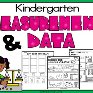 Kindergarten Measurement and Data Math Worksheets - Etsy