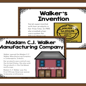 Black History | Women's History | Reading Comprehension | Madam CJ ...