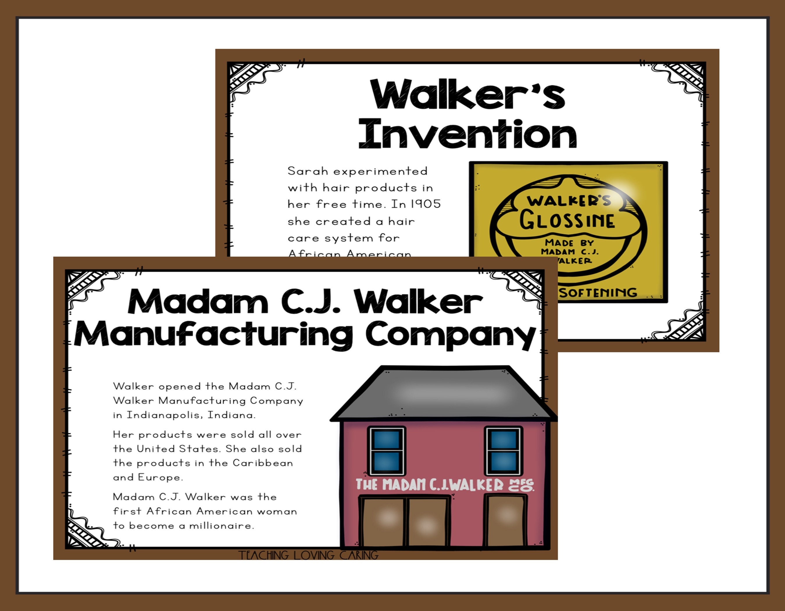 Black History | Women's History | Reading Comprehension | Madam CJ ...