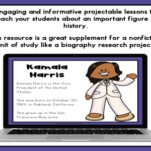 Women's History Reading Comprehension Kamala Harris - Etsy