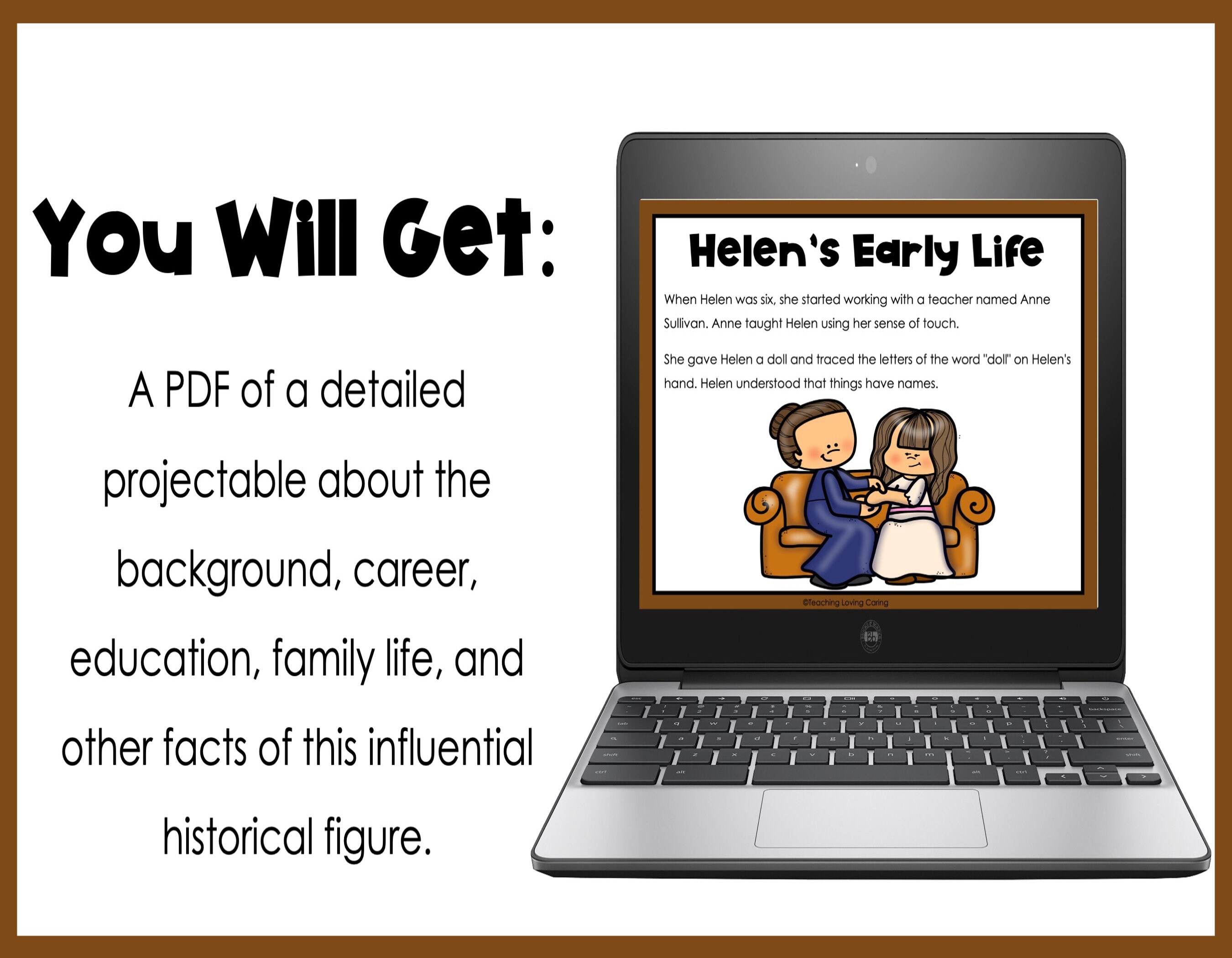 Women's History Reading Comprehension Helen Keller - Etsy