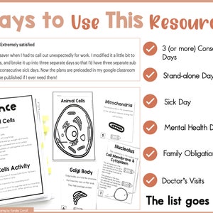 Fifth Grade Emergency Sub Plans: No-prep, Back to School - Etsy