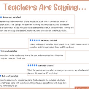 Fifth Grade Emergency Sub Plans: No-prep, Back to School - Etsy