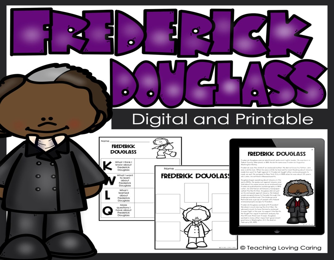 Black History Month | Frederick Douglass | Google - Etsy