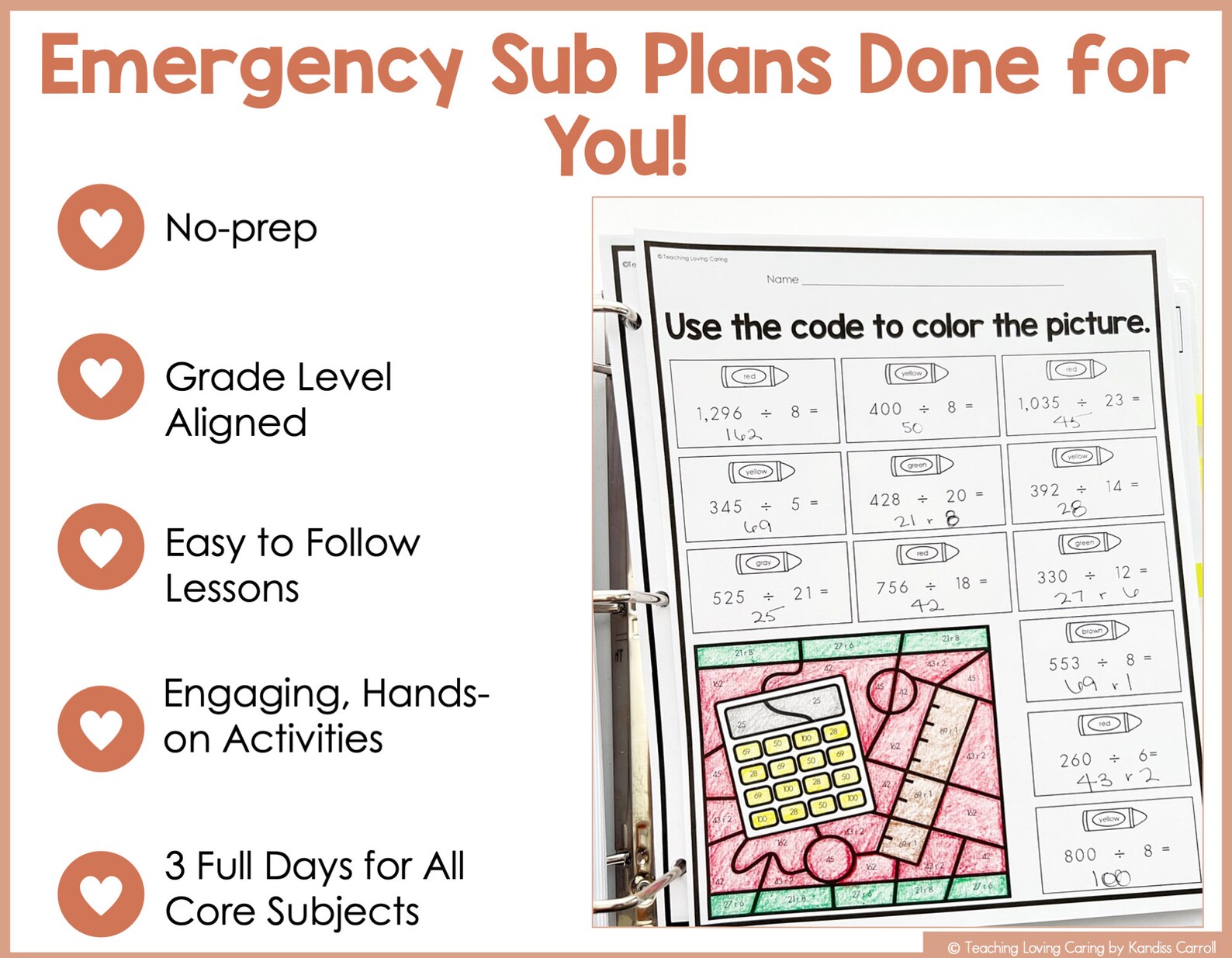 Fifth Grade Emergency Sub Plans: No-prep, Back to School - Etsy