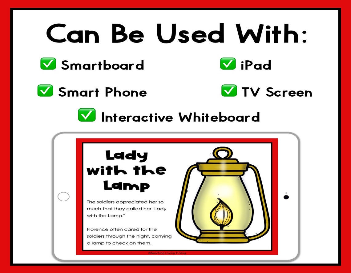 Women's History Reading Comprehension Florence Nightingale - Etsy