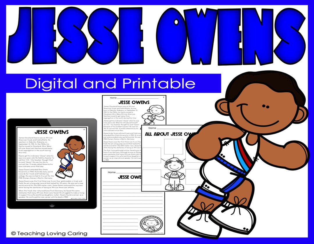 Black History Month | Jesse Owens - Etsy