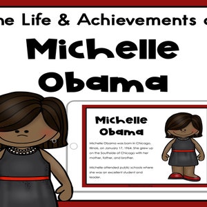 Women's History Reading Comprehension Michelle Obama - Etsy