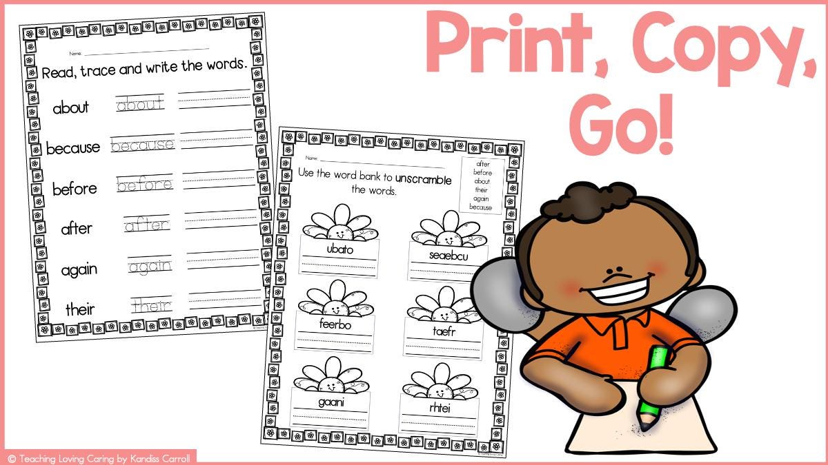 First Grade April Writing Journal: Spring Literacy Packet (printable ...