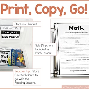 Fifth Grade Emergency Sub Plans: No-prep, Back to School - Etsy