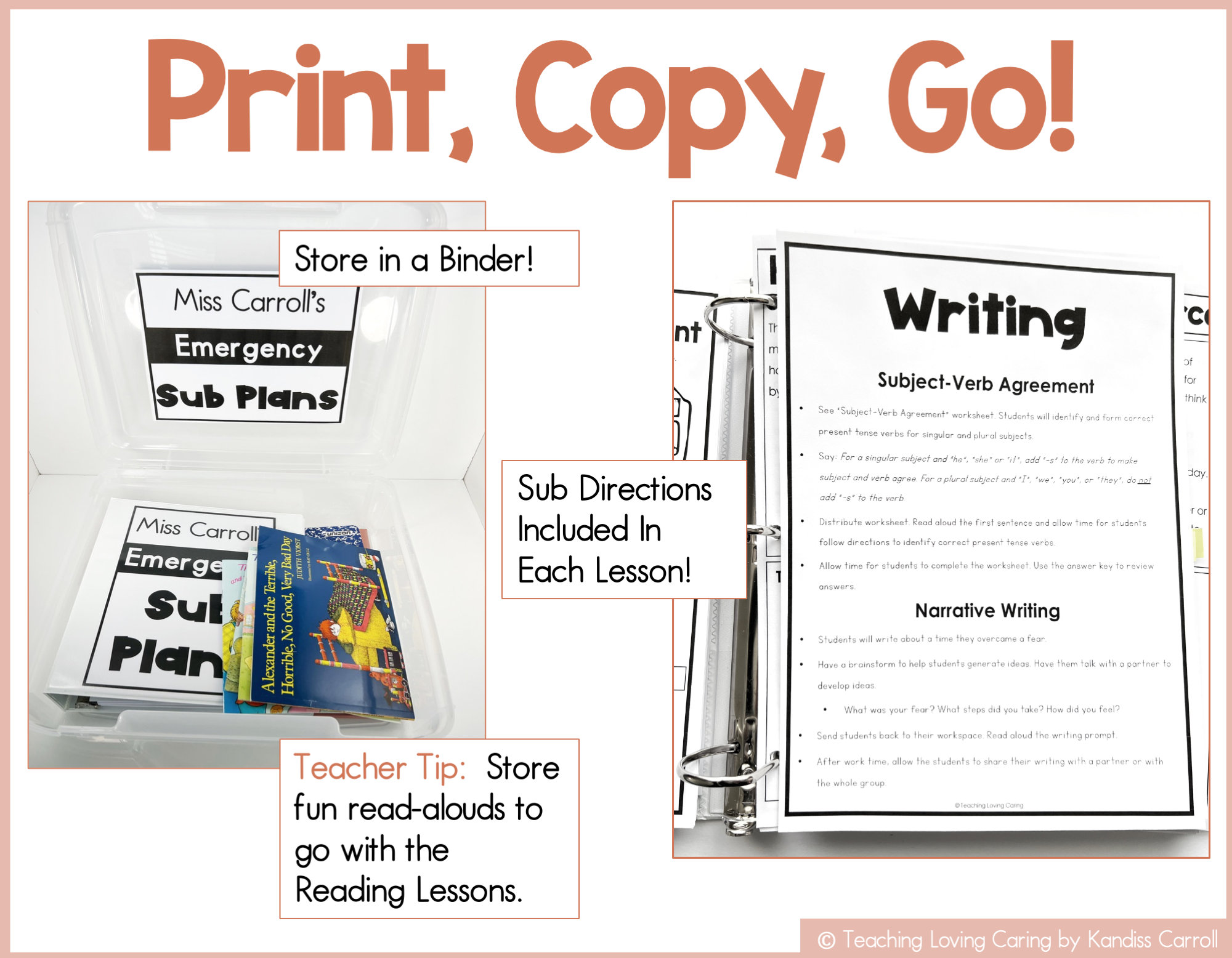 Fourth Grade Emergency Sub Plans: No-prep Back to School Binder - Etsy