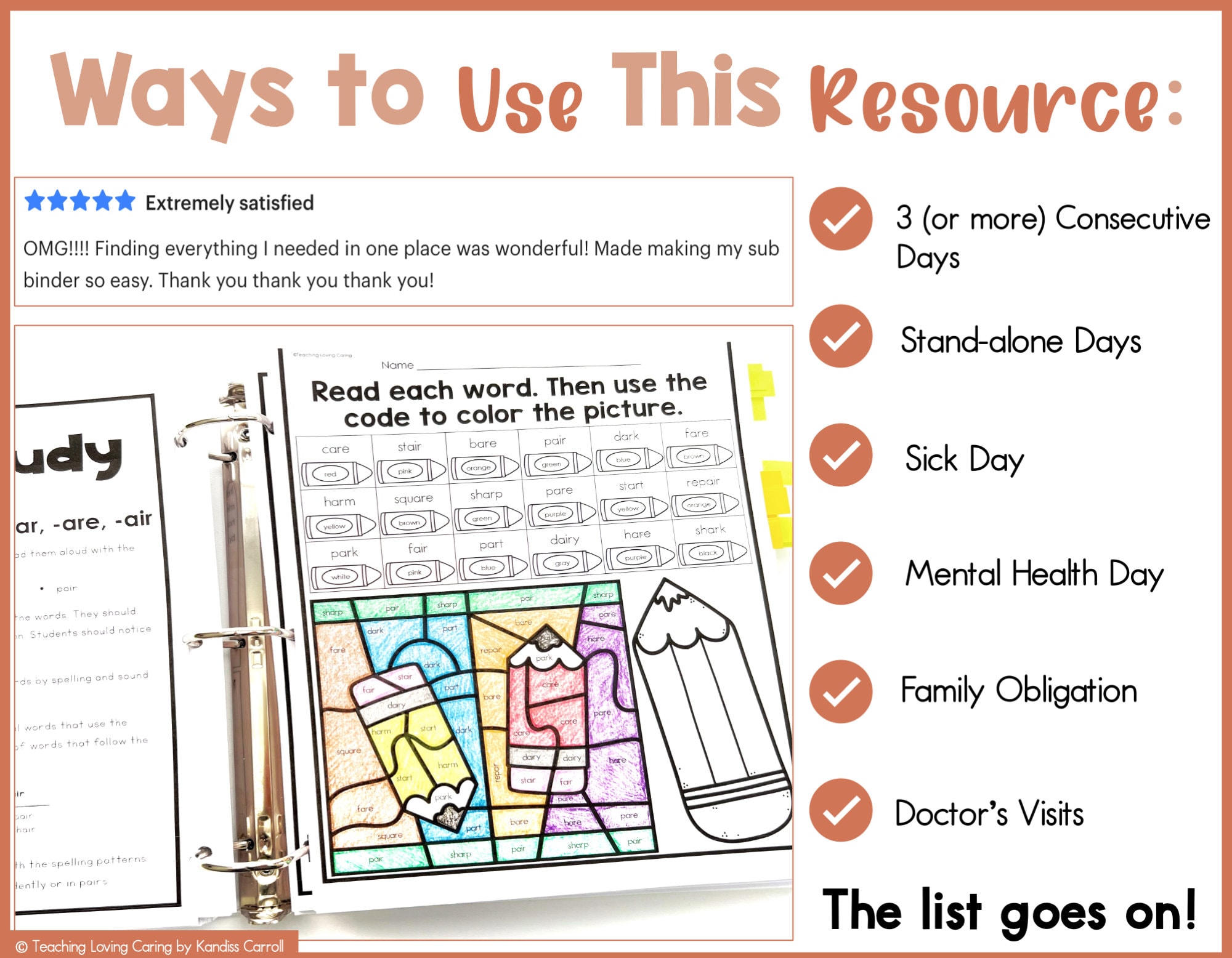 Third Grade Emergency Sub Plans: No-prep Back to School Binder - Etsy