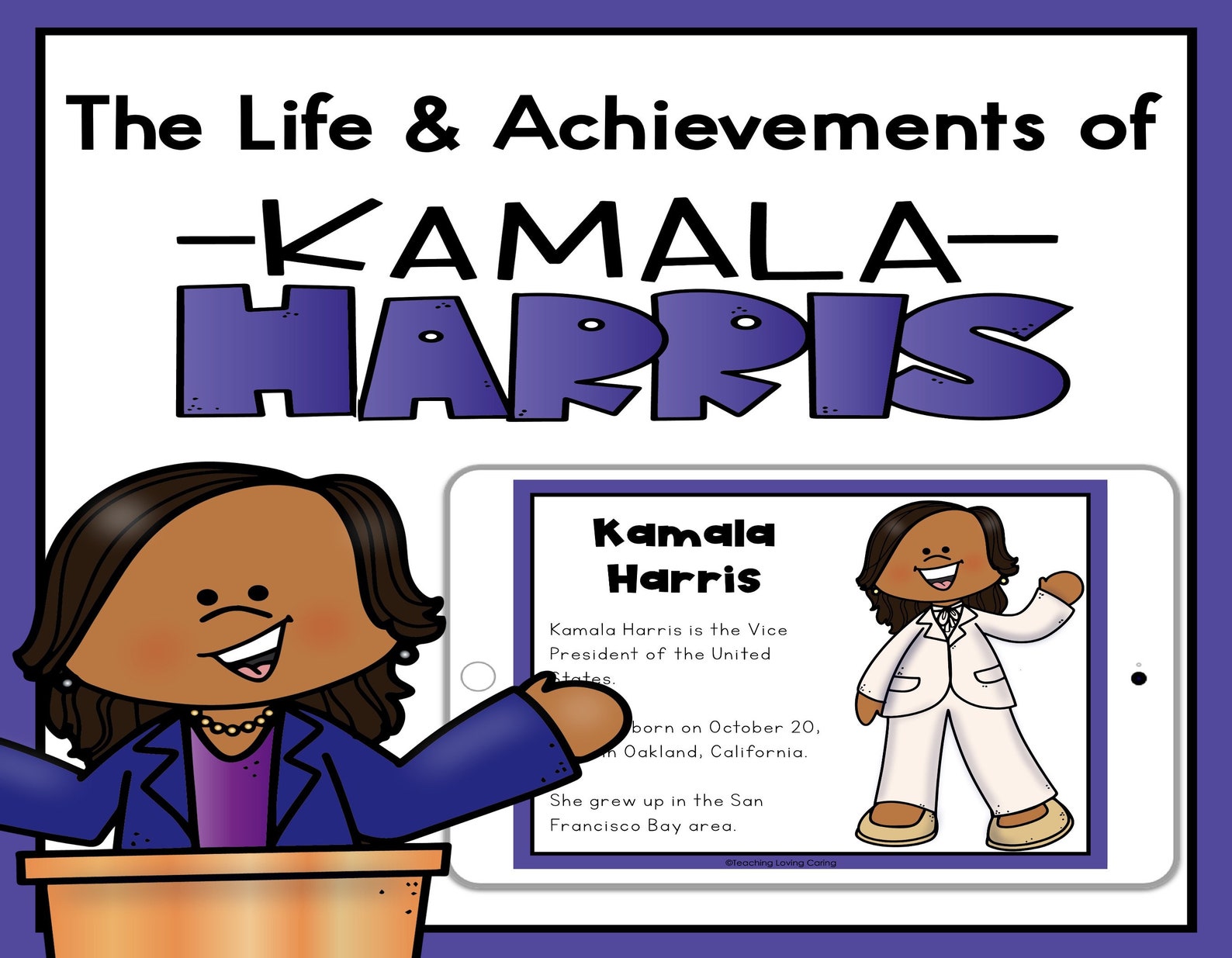 Women's History Reading Comprehension Kamala Harris - Etsy