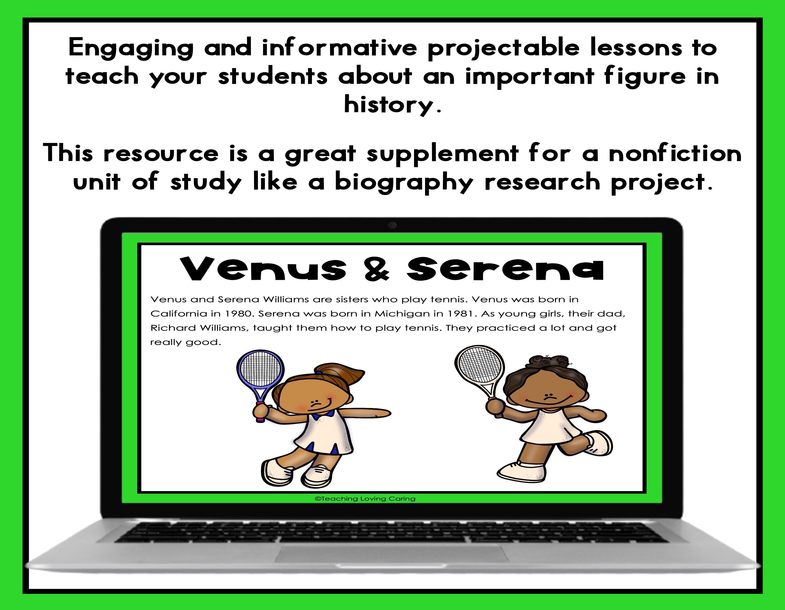 Women's History Reading Comprehension Venus and Serena Williams - Etsy