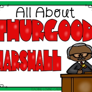 Black History Month Reading Comprehension All About Thurgood - Etsy