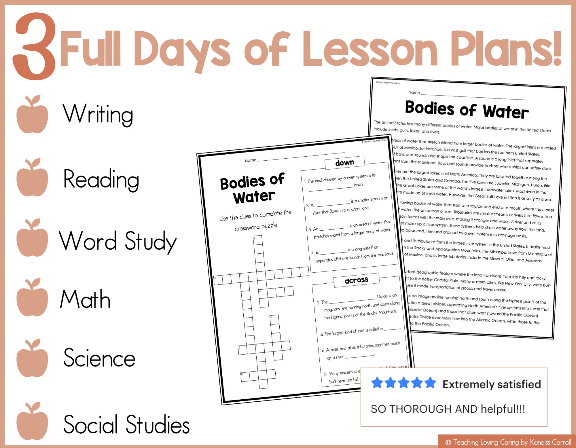 Fifth Grade Emergency Sub Plans for Back to School Sub Binder or Sub ...