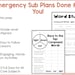 Fourth Grade Emergency Sub Plans: No-prep Back to School Binder - Etsy