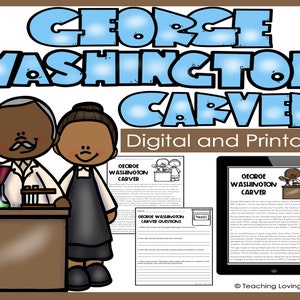Black History | Reading Comprehension | George Washington Carver - Etsy