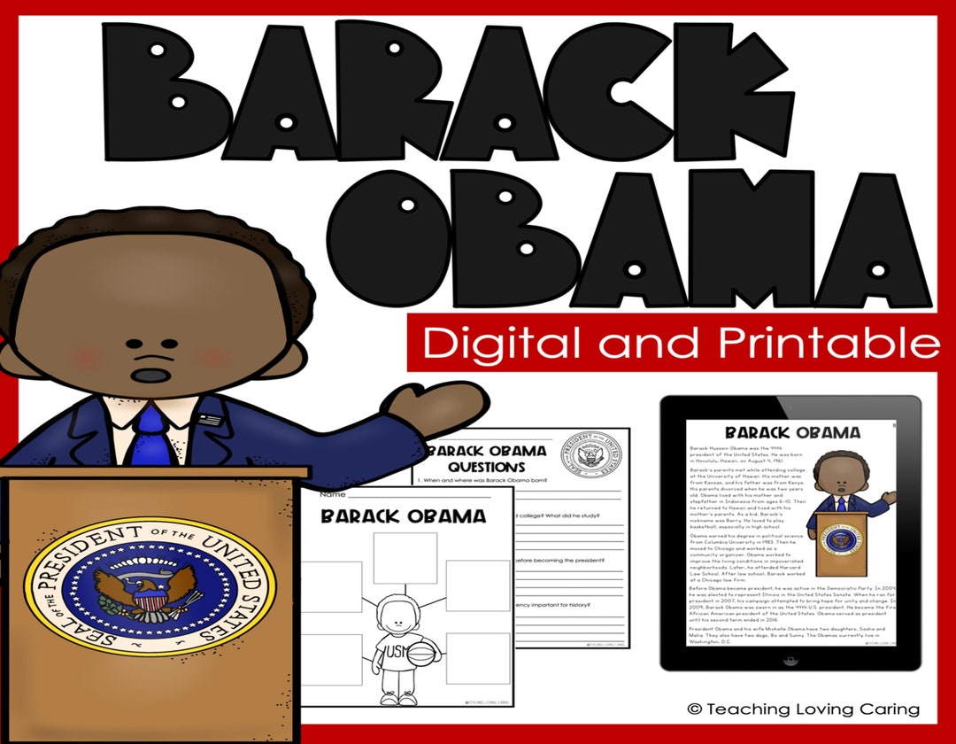 Black History Month | Barack Obama | Google - Etsy
