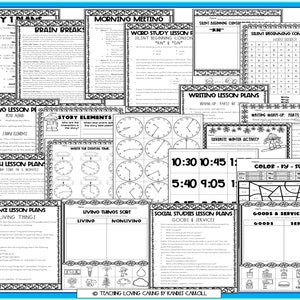 Second Grade Emergency Sub Plans - Winter - Etsy